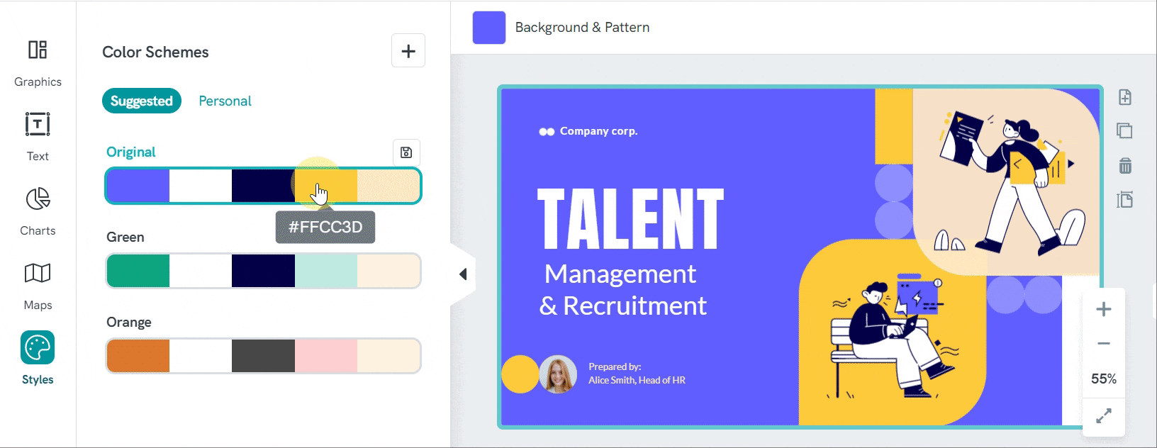 Color Schemes - Piktochart Knowledge Base
