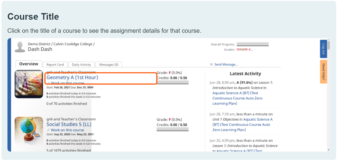 Student / Parent Guide - SchoolsPLP Knowledge Base