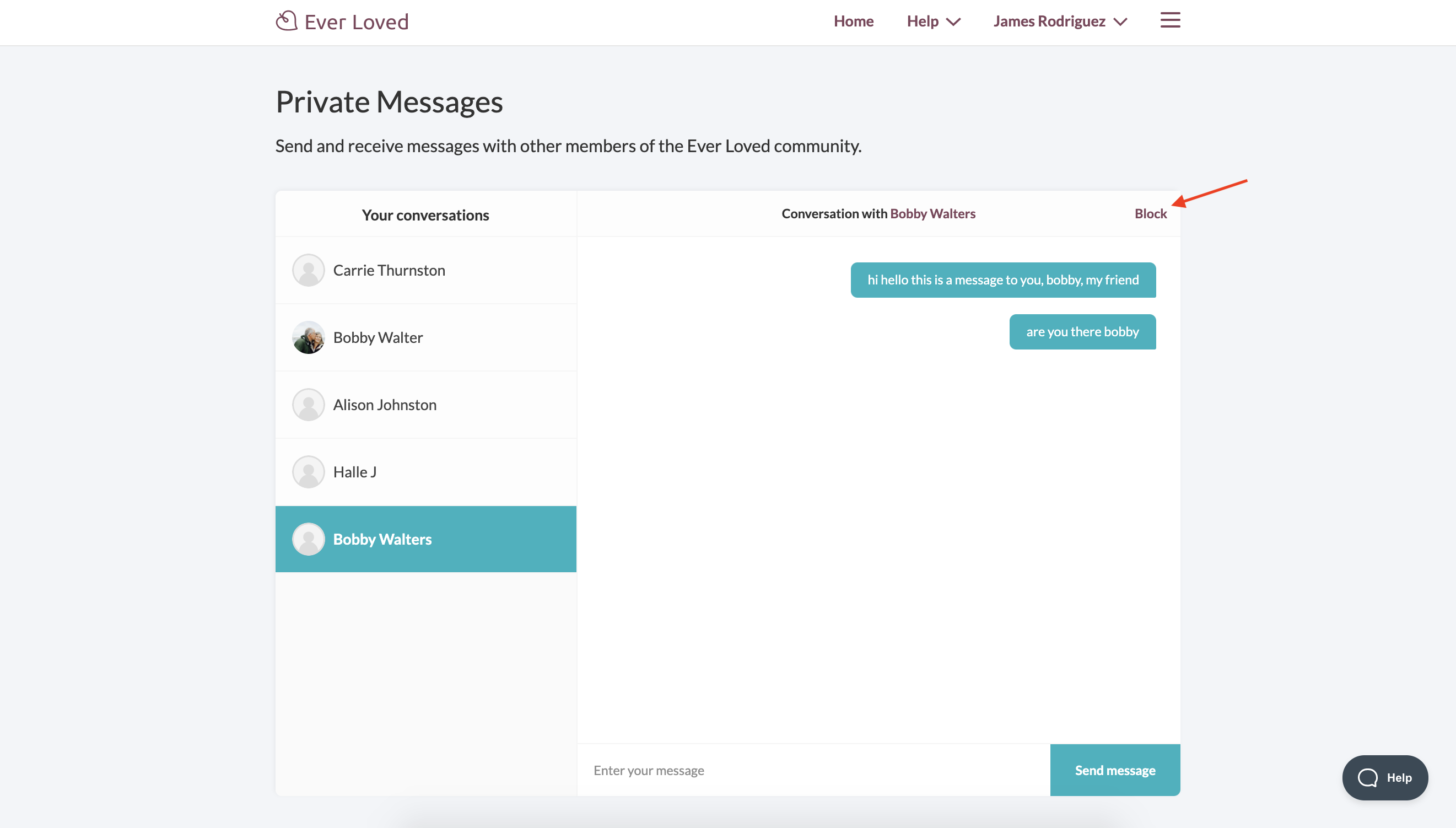 Private Messages How To Contact Users On Ever Loved Ever Loved Help