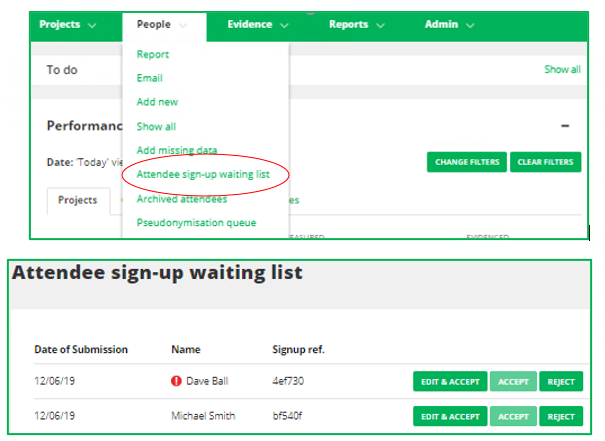 Attendee Sign-up Form - Upshot Guides