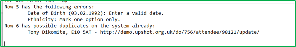 Bulk Importing Attendees - Upshot Guides