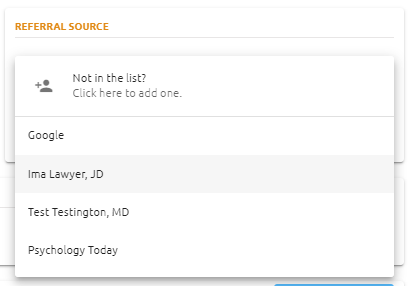 Client Referral Source and Reports - TherapyAppointment Support Center