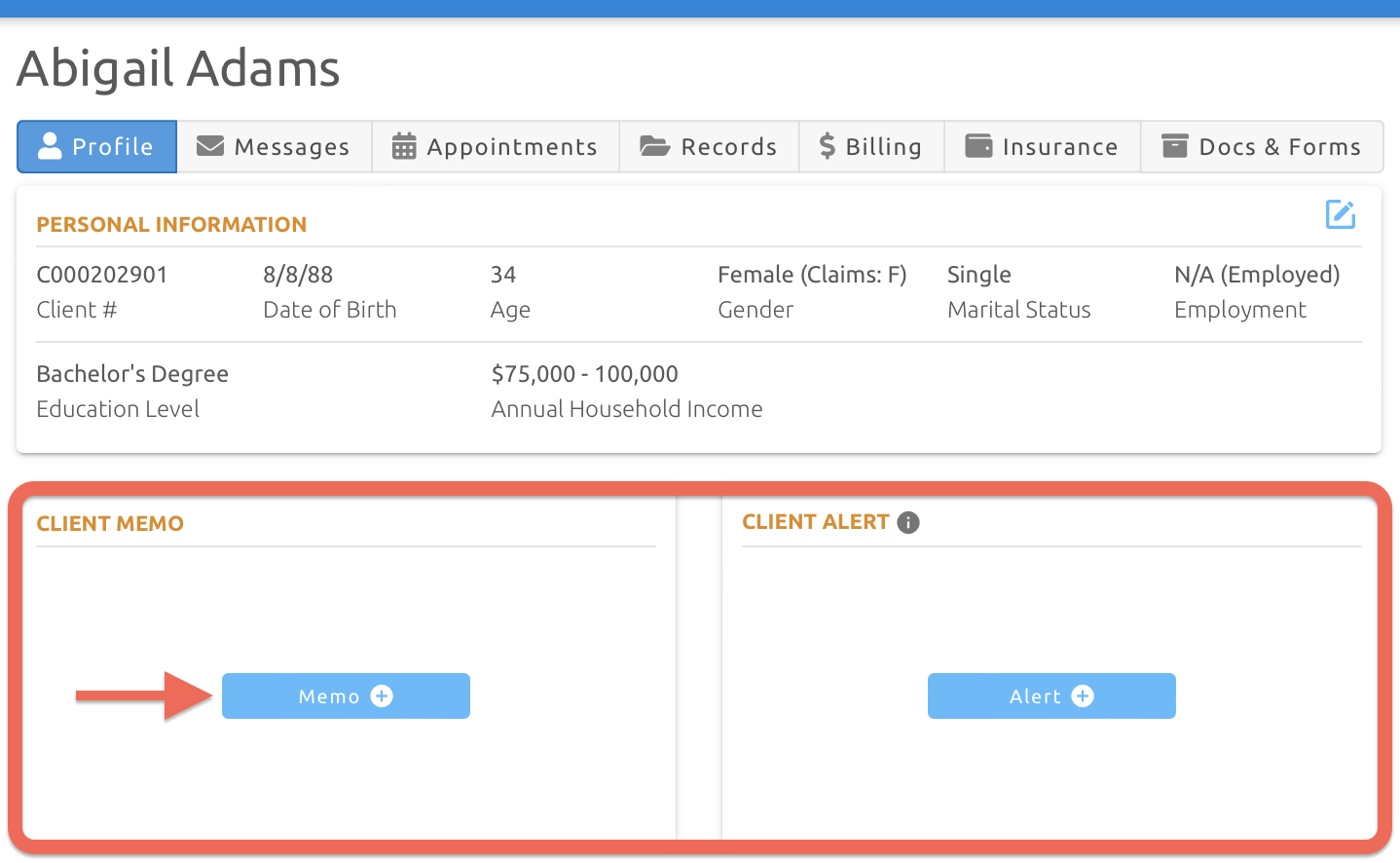Client Alert and Memo - TherapyAppointment Support Center