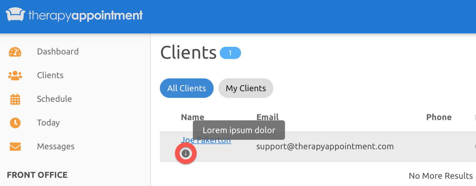 Client Alert and Memo - TherapyAppointment Support Center