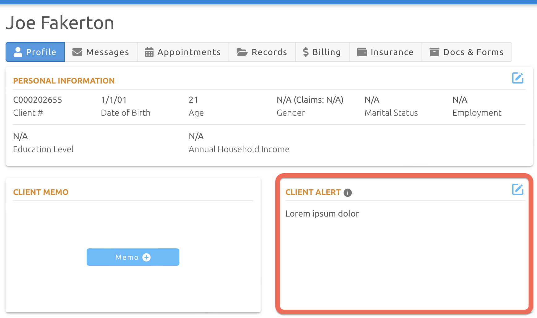 Client Alert and Memo - TherapyAppointment Support Center