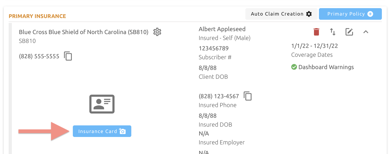 Uploading an Insurance Card / ID - TherapyAppointment Support Center