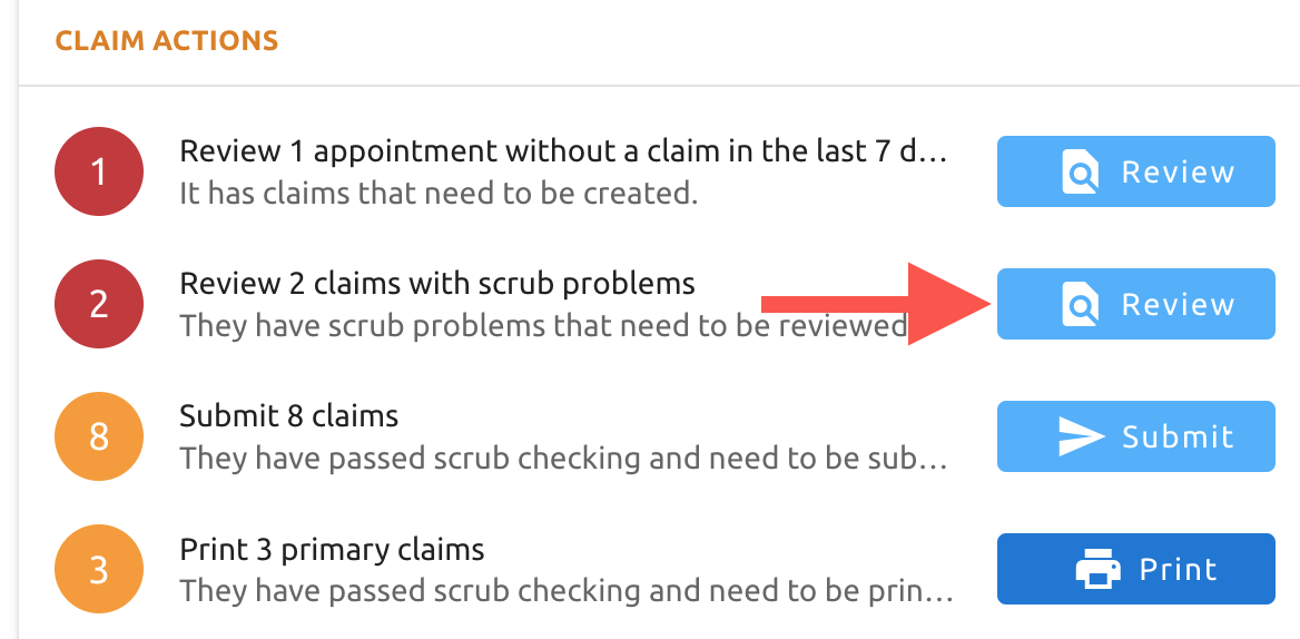 Claim Scrubbing Problems - TherapyAppointment Support Center