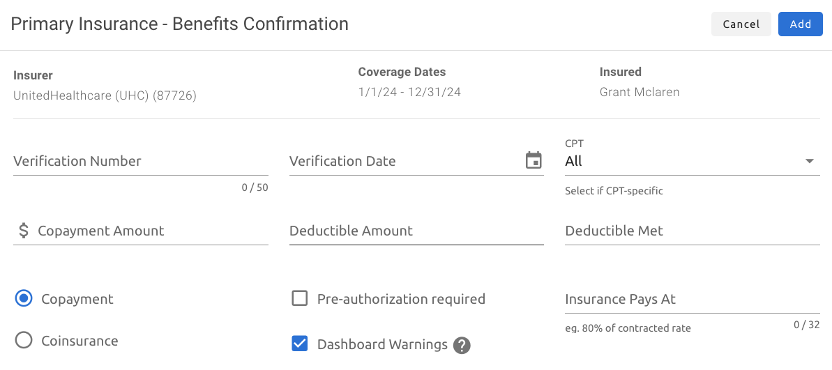 Why did I receive a Missing Benefit alert? - TherapyAppointment Support ...