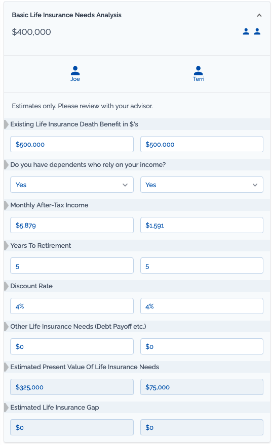 Getting Started: Insurance Needs Analysis - Adviice Help Center