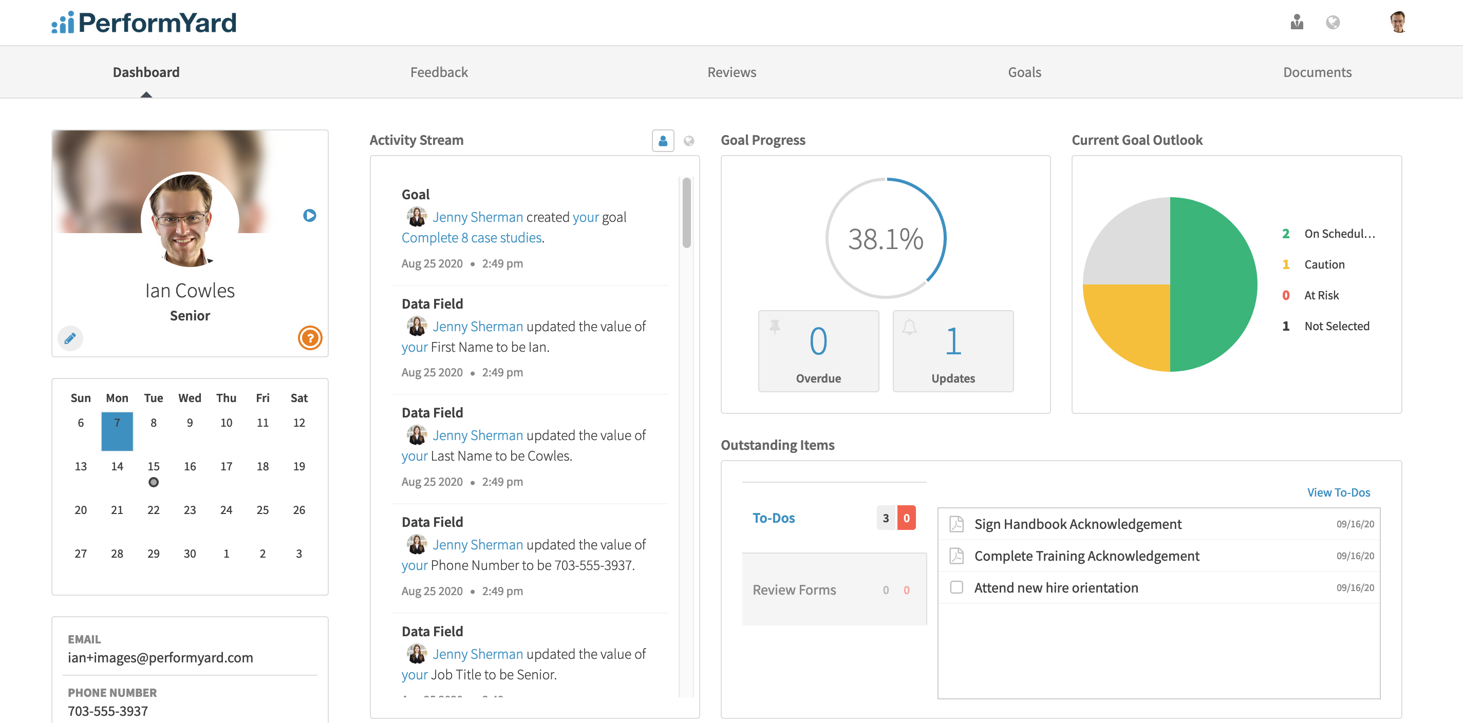 Completing to-dos and signature requests - PerformYard Help Center