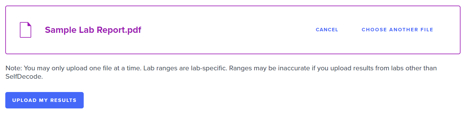 How to Upload Labs - SelfDecode