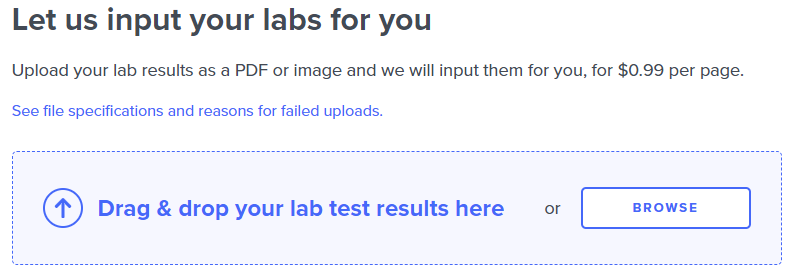 How to upload labs - SelfDecode