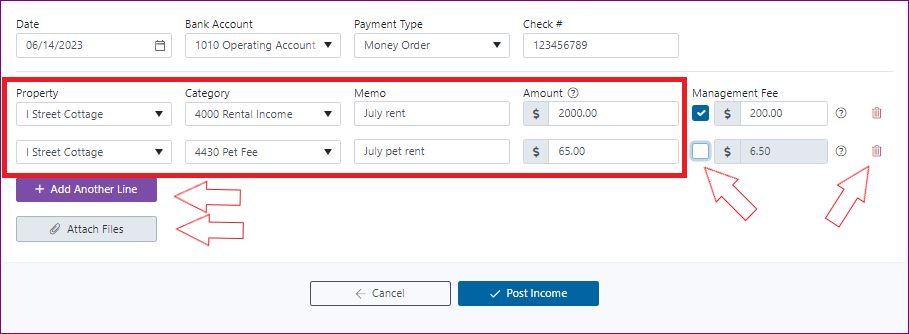 Entering Split Transactions - Rentec Direct Knowledge Base