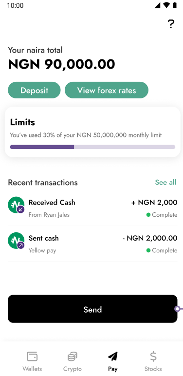 How do I send money through Yellow Pay? - Support Knowledge Base