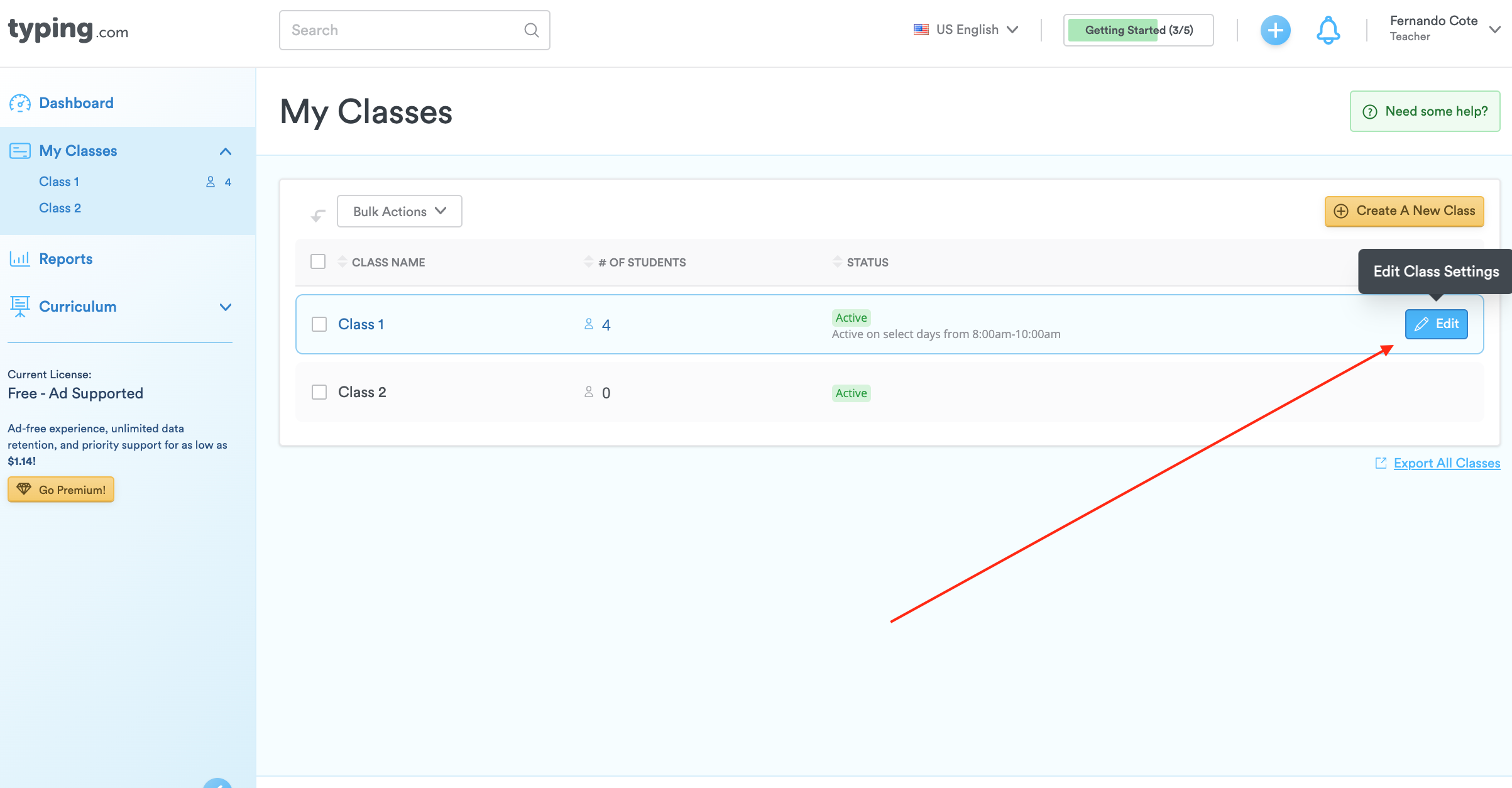 Dictation and Typing Sounds Options (Teacher NEW) - Typing.com