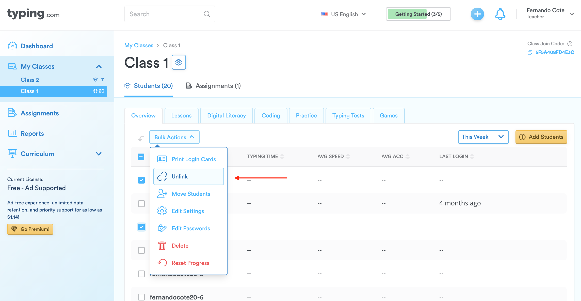 Remove Students From Your Class Without Deleting Them (Teacher ...