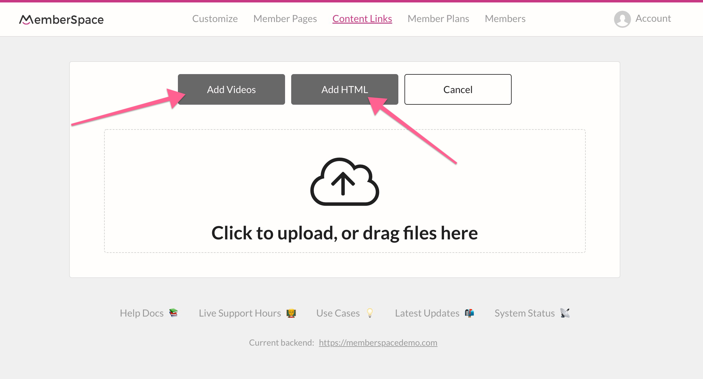Adding Content Links - MemberSpace Help Docs