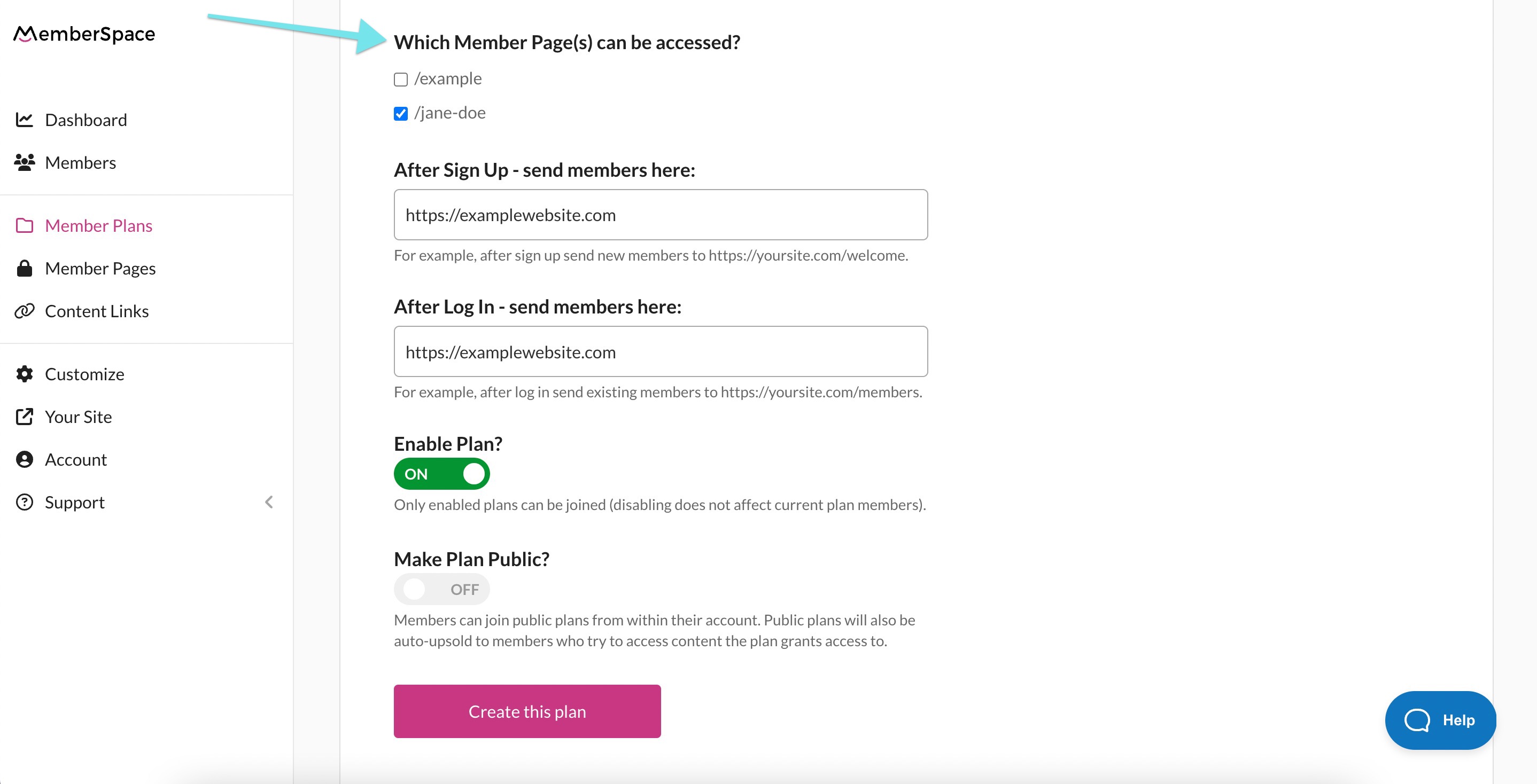 How to set up a personalized membership - MemberSpace Help Docs