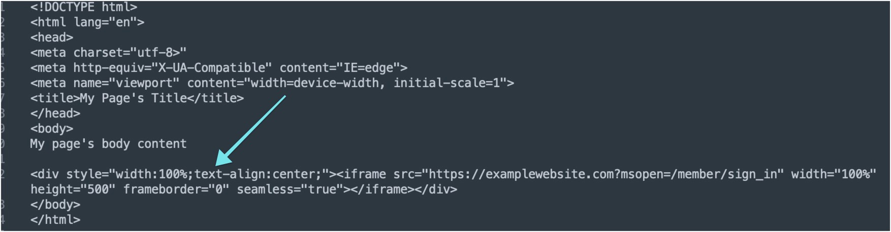 How to add a Member Link embed to Custom HTML websites - MemberSpace ...