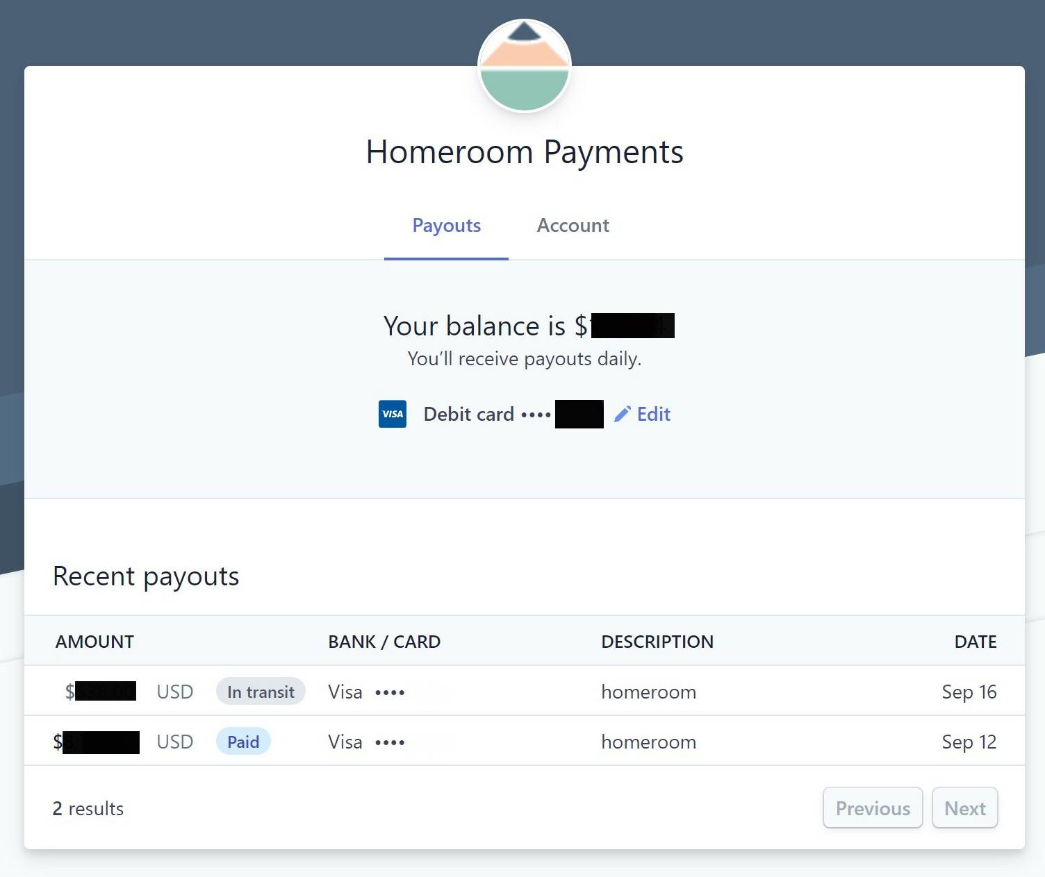 Payouts & Financial Reports - Homeroom Help Center