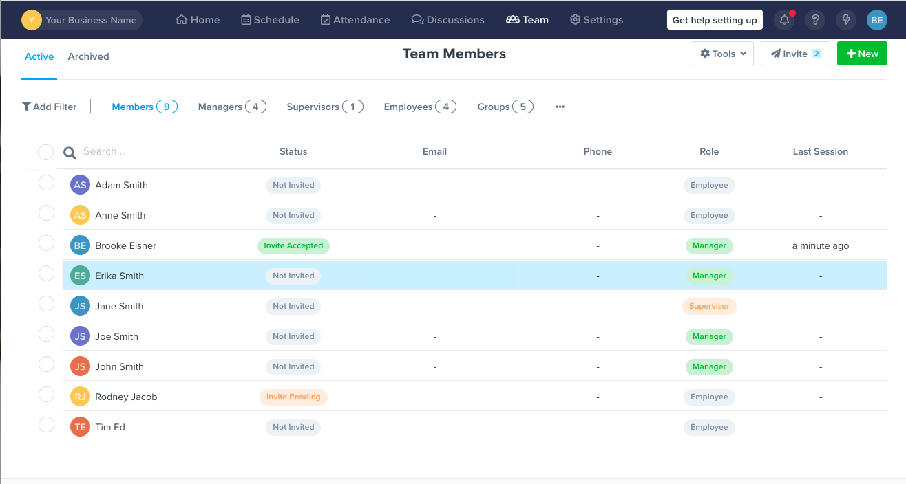 Managing Team Members - Zoomshift Knowledge Base