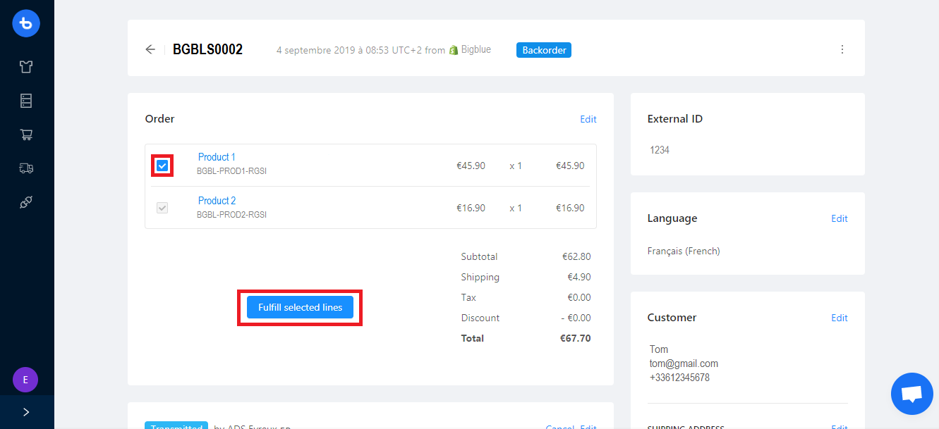 Split Fulfillment For Backorders Bigblue Help Center
