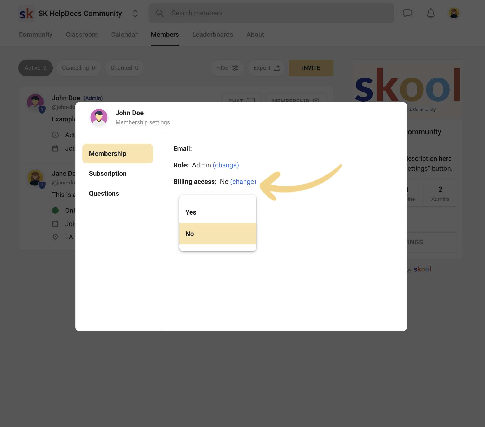 Member Roles Skool Help Center