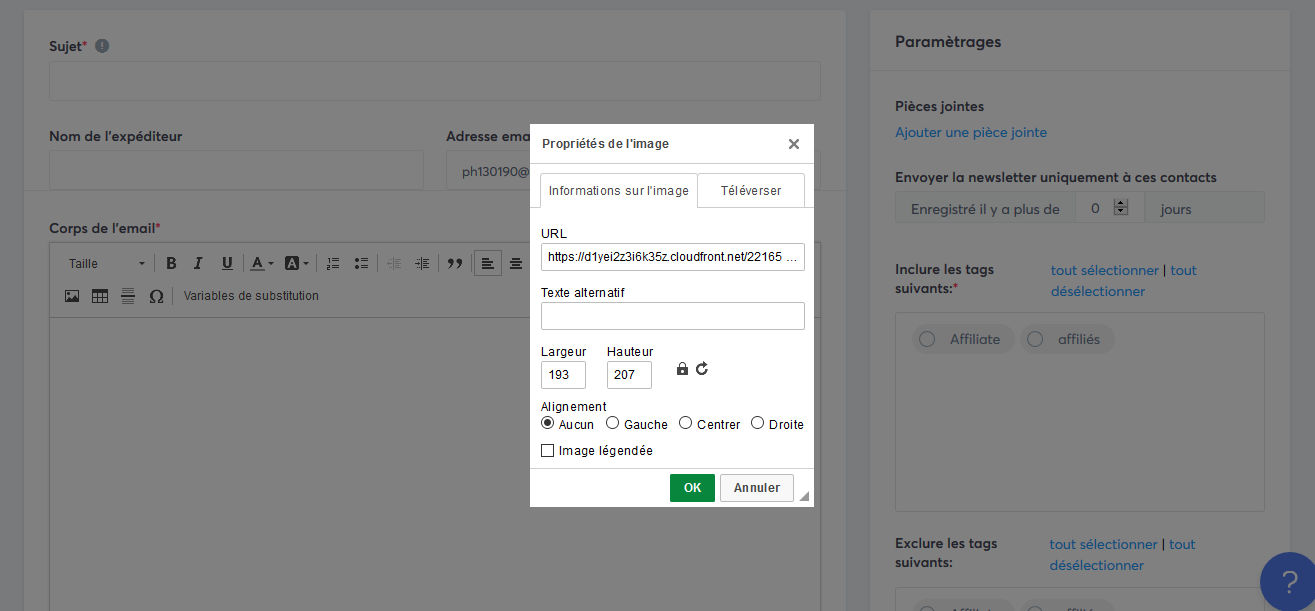 Comment Intégrer Une Image Dans Le Corps De Lemail Aide En Français 
