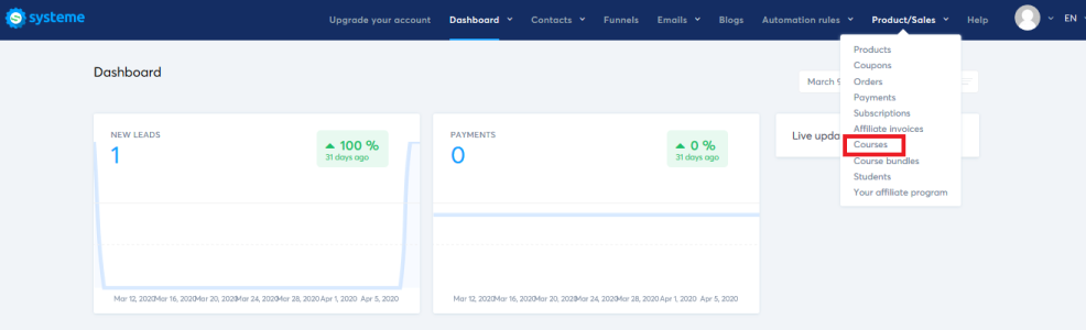 How to add manually a student to a course - Help pages