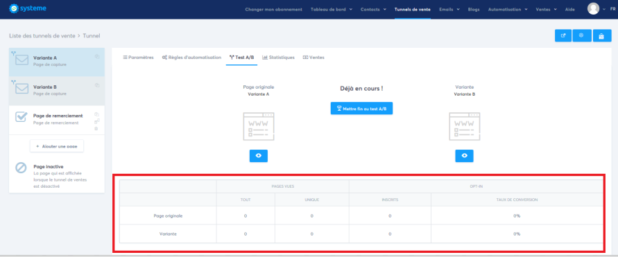 Comment effectuer un test A/B - Aide en français