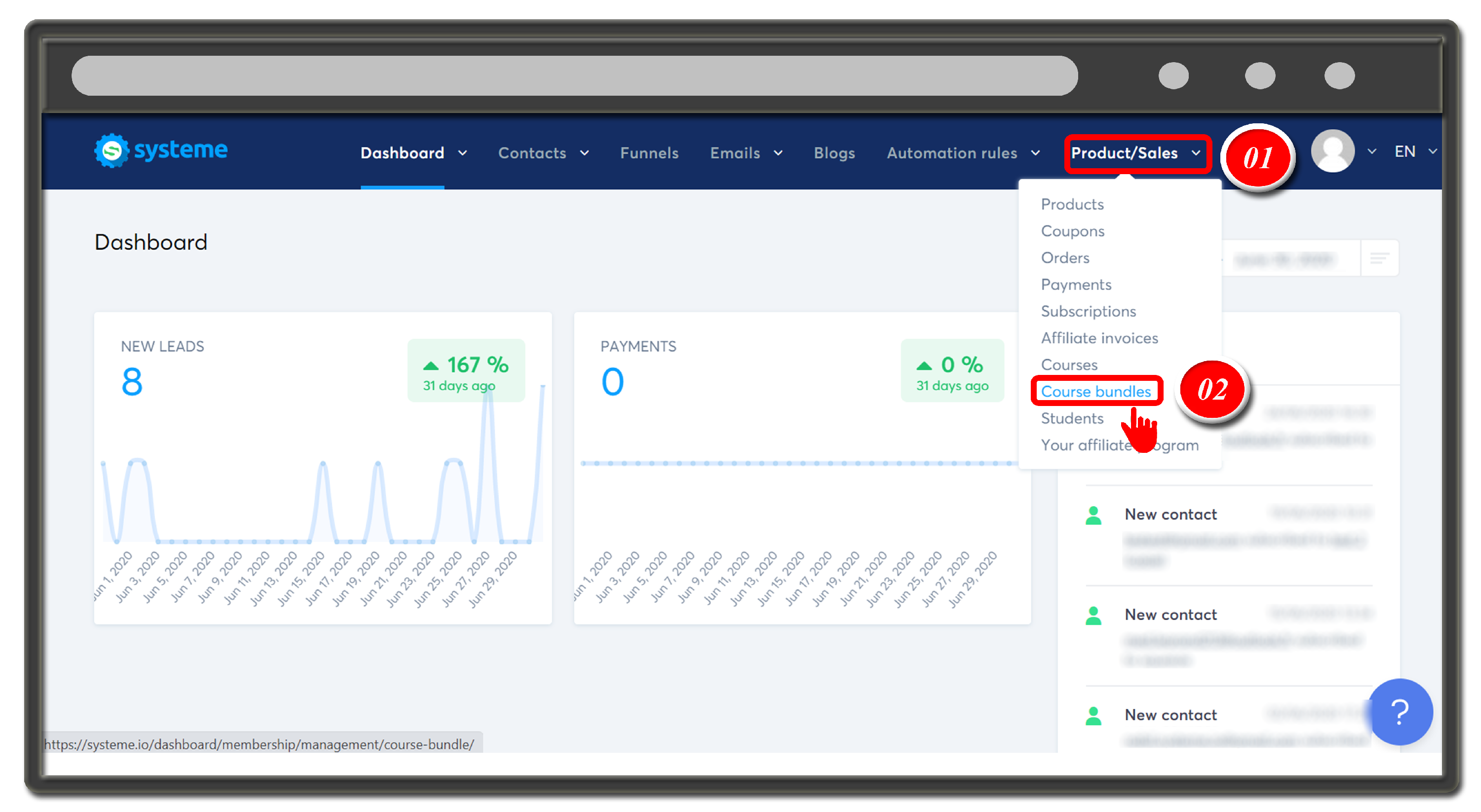 How to create a course bundle - Help pages