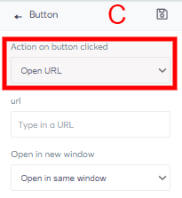 How to set up a button - Help pages