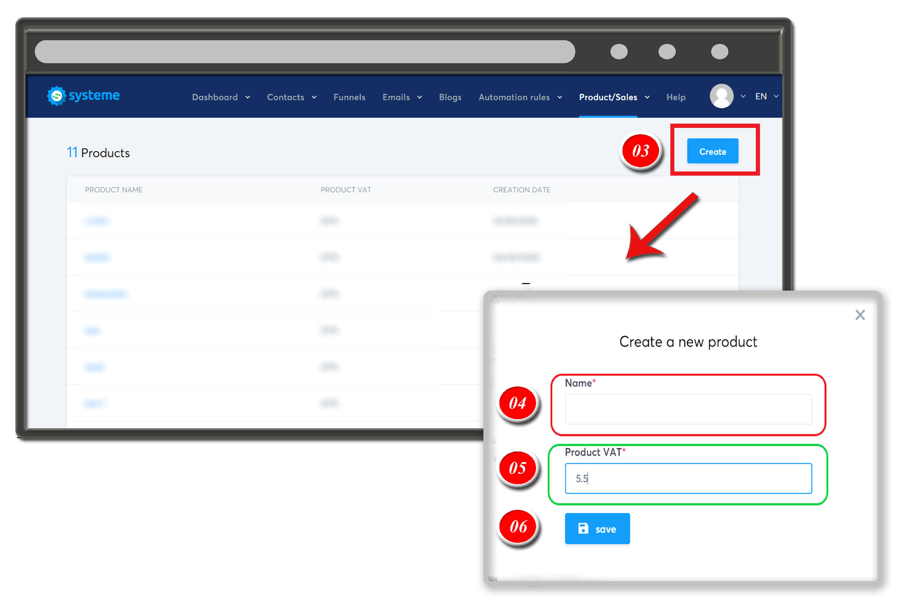 How to create and sell a physical product on Systeme.io - Help pages
