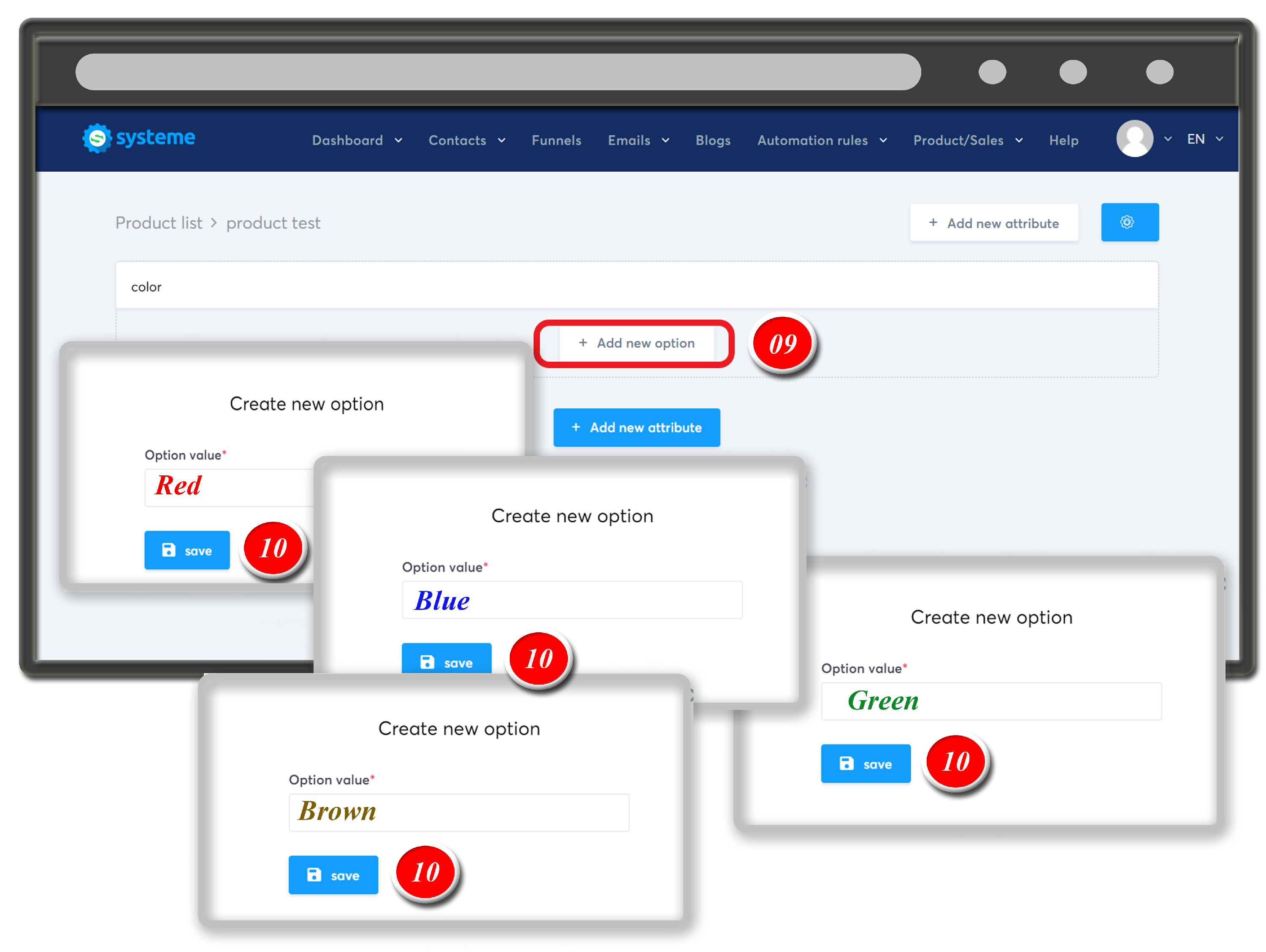 How to create and sell a physical product on Systeme.io - Help pages