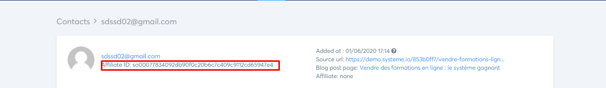 How to send your affiliates their links - Help pages