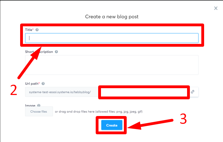How to create a blog post - Help pages
