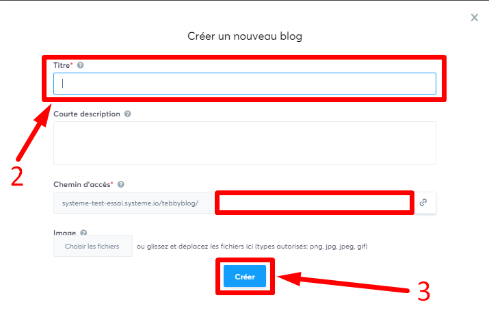 Comment créer un article de blog - Aide en français