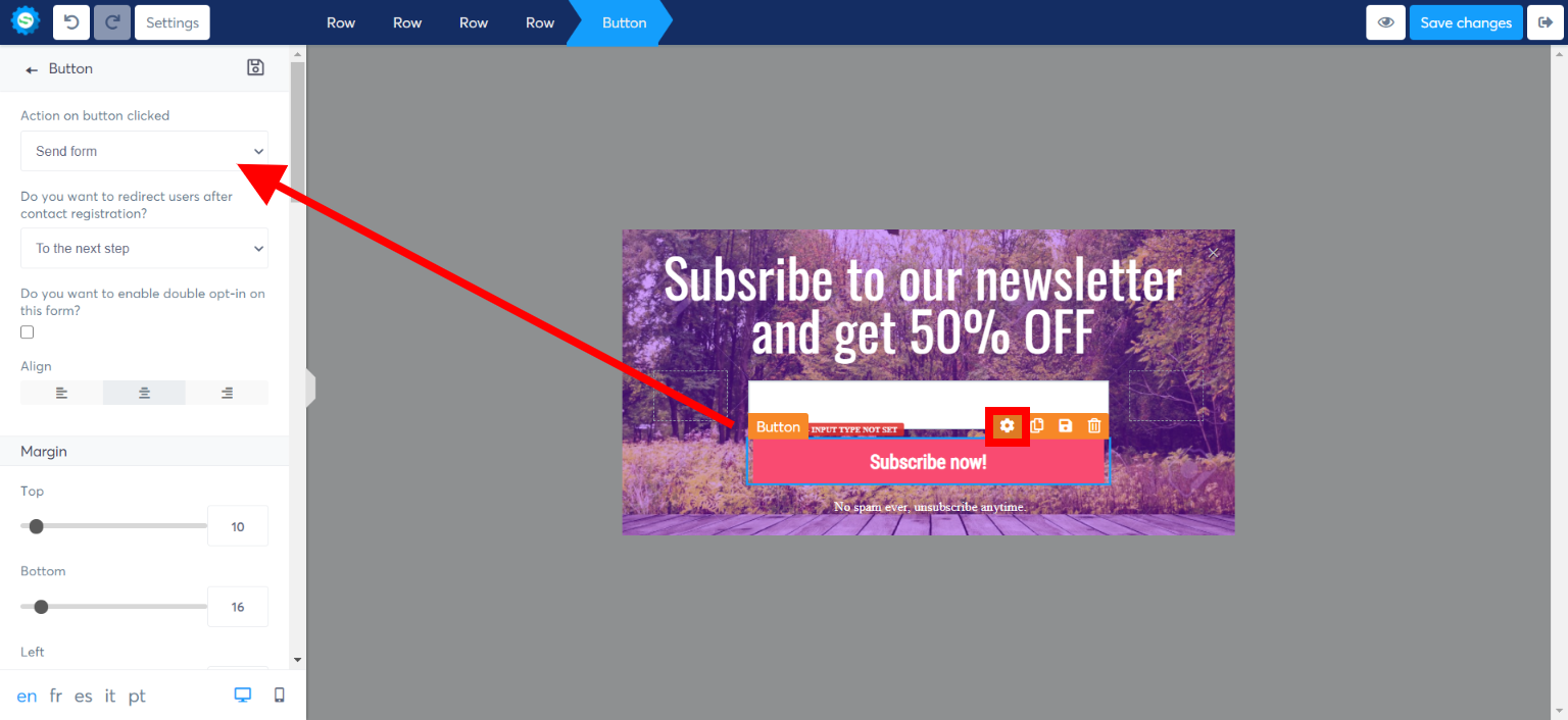 How to add a form or a popup on your systeme.io blog - Help pages