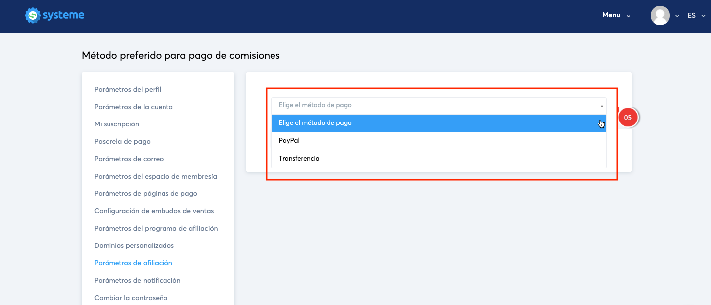 ¿Cómo funciona el programa de afiliados de systeme.io? - Ayuda
