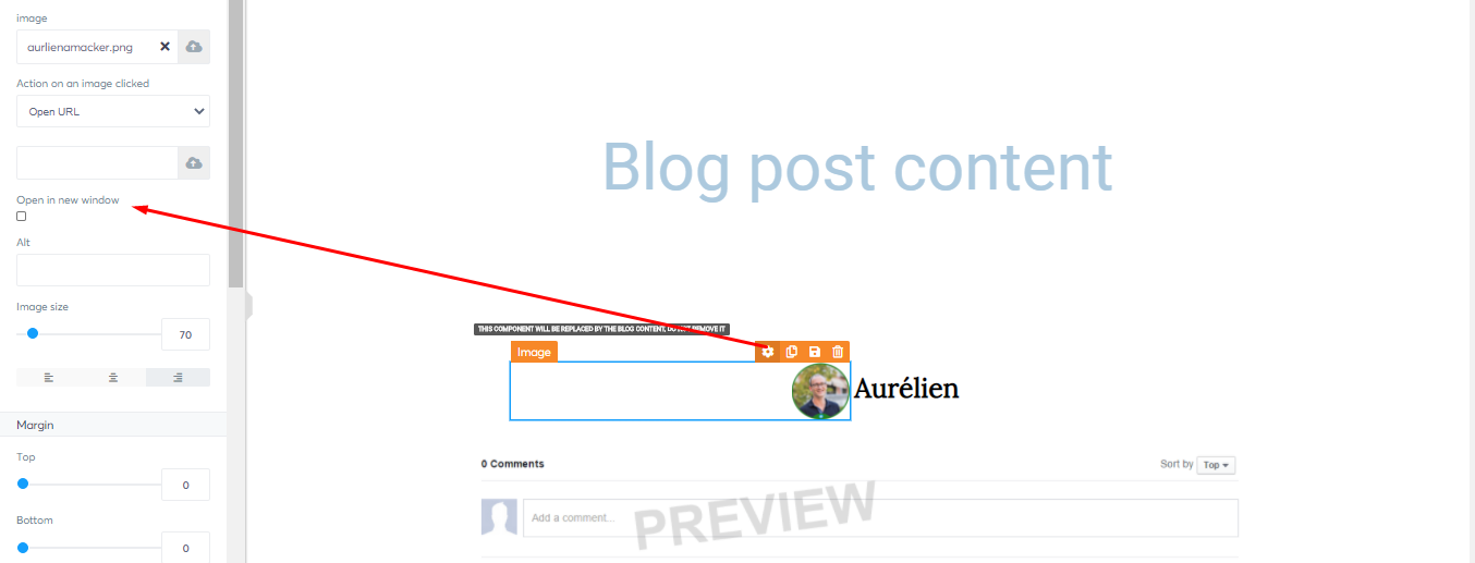 How to manage blog layout - Help pages