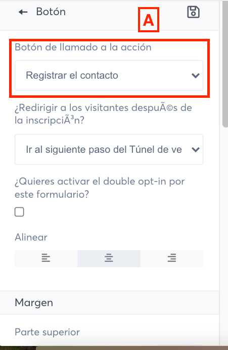 ¿Cómo configurar un botón? - Ayuda