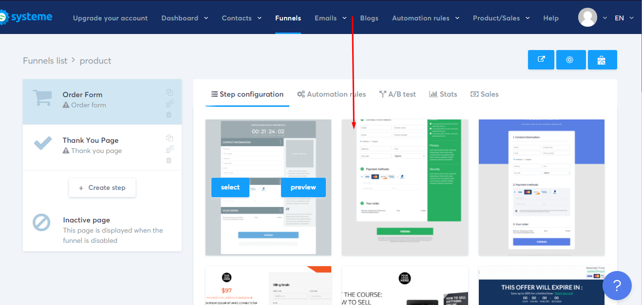 How to create and sell a physical product on systeme.io - Help pages