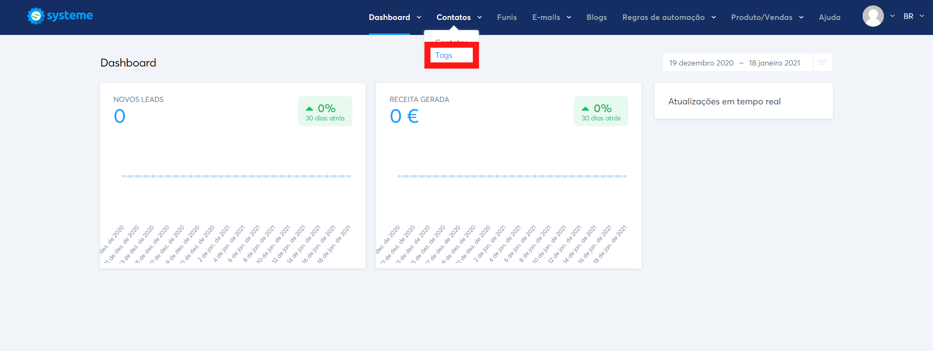 Como criar uma tag - Ajuda