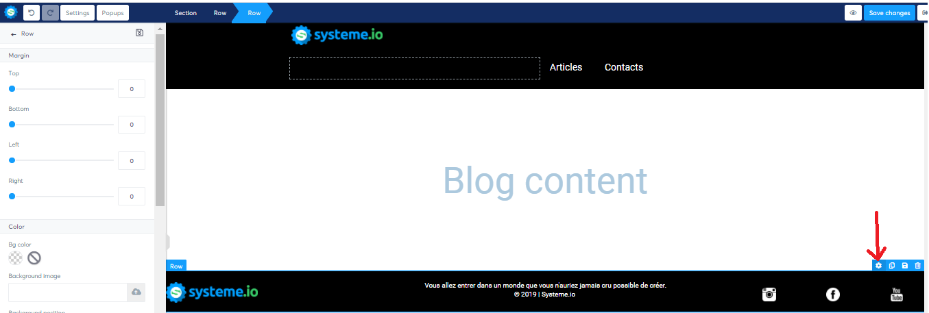 How to manage blog layout - Help pages
