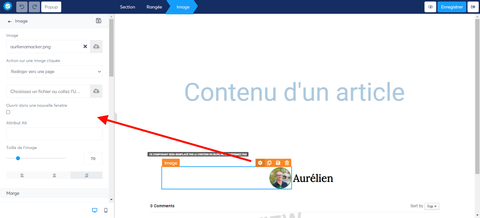 Comment gérer la mise en page de blog - Aide en français
