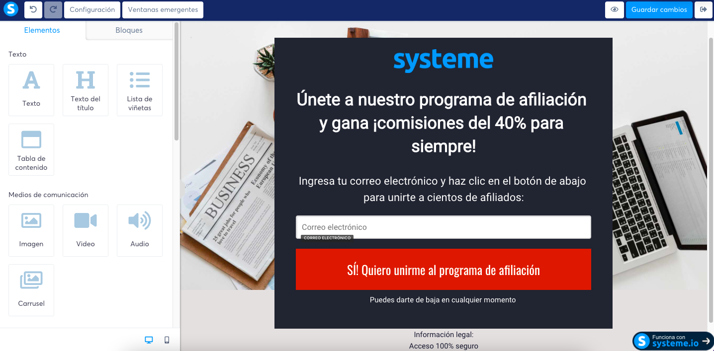 Cómo enviar a tus afiliados sus enlaces - Ayuda