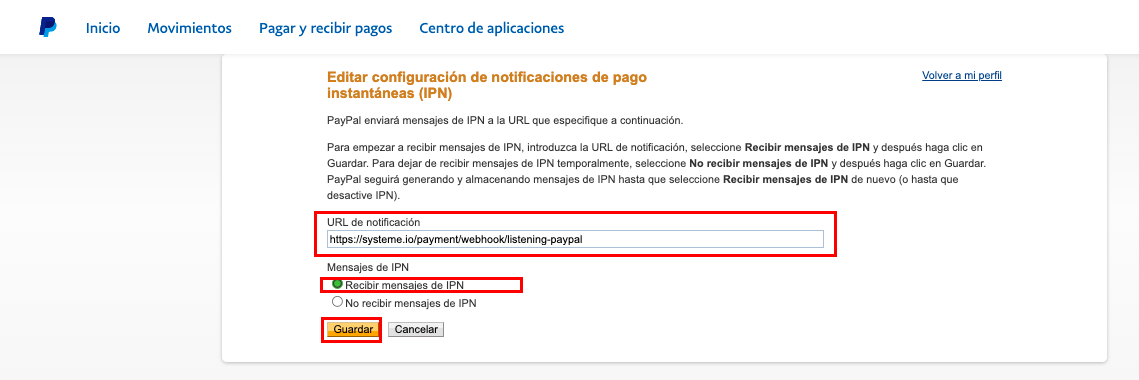 Cómo configurar la integración de PayPal - Ayuda