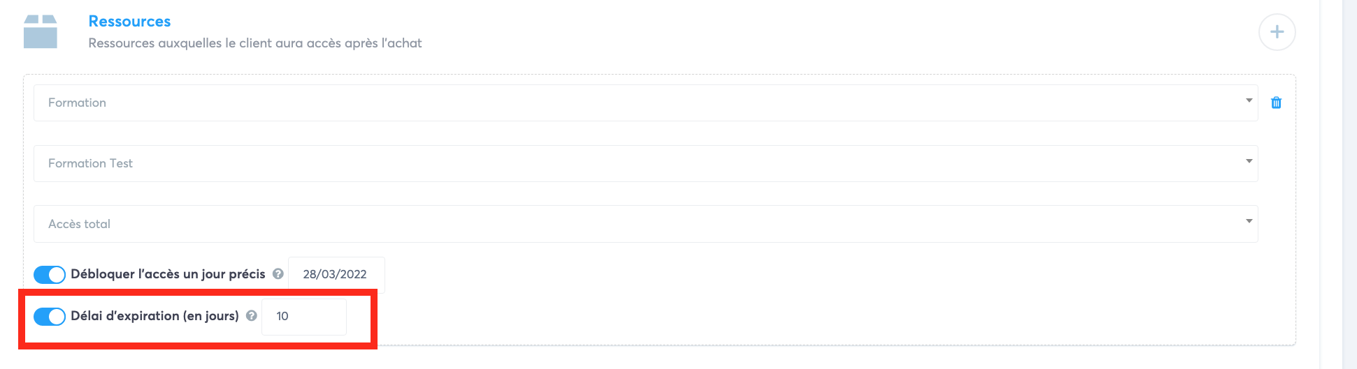 Comment fixer une date spécifique pour accorder l'accès à une formation ...