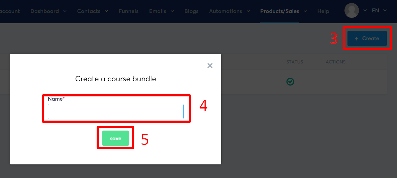 How to create a course bundle - Help pages