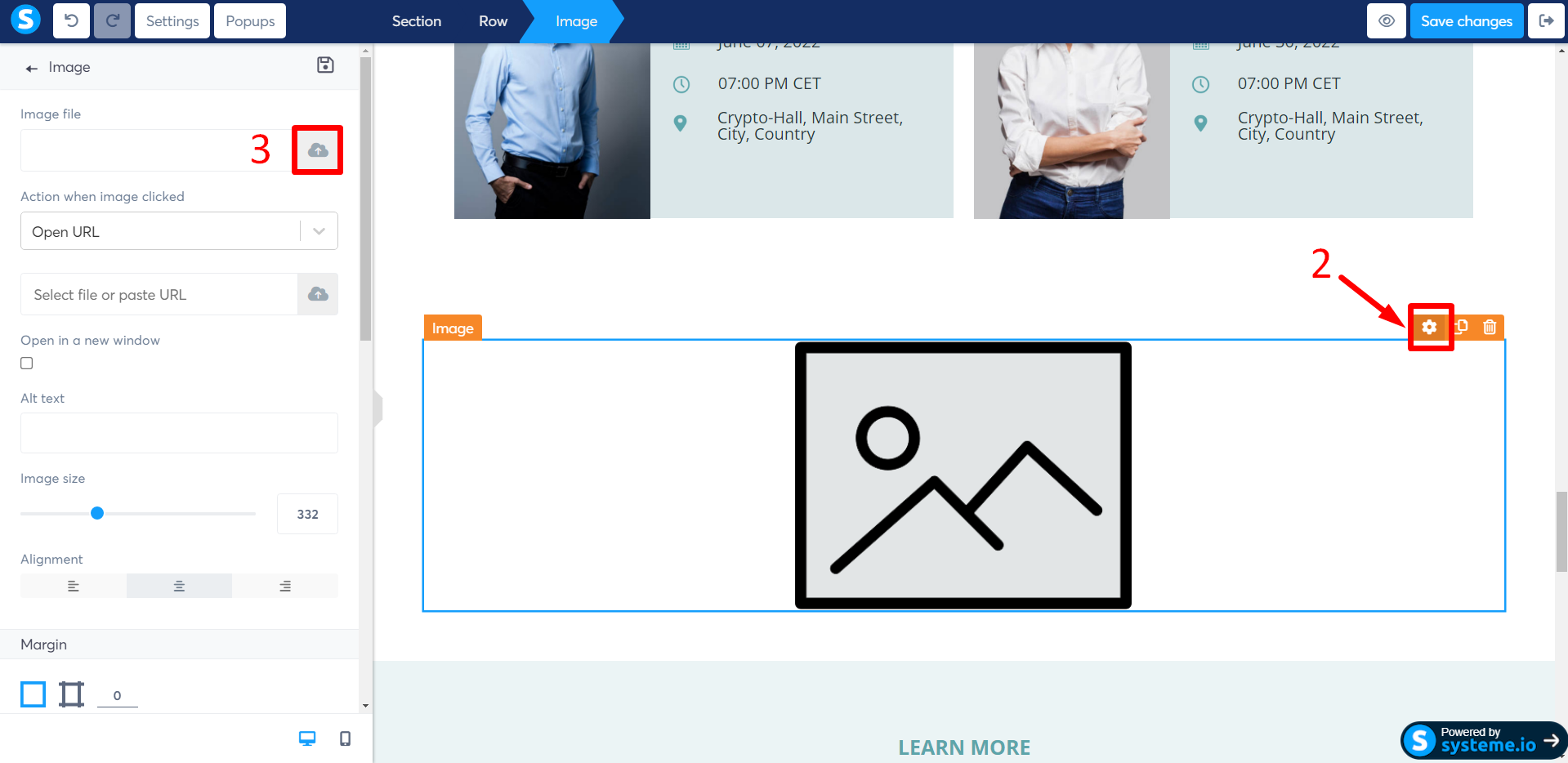 How to add an image to a page - Help pages